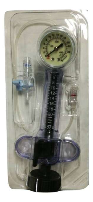 Inflation Device 25ml 30ATM with 3-Way Stopcock in India | Surgimedex.in