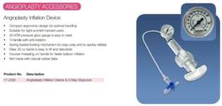 Inflation Device 20cc 30atm for PTCA in India, Made in USA by DeRoyal